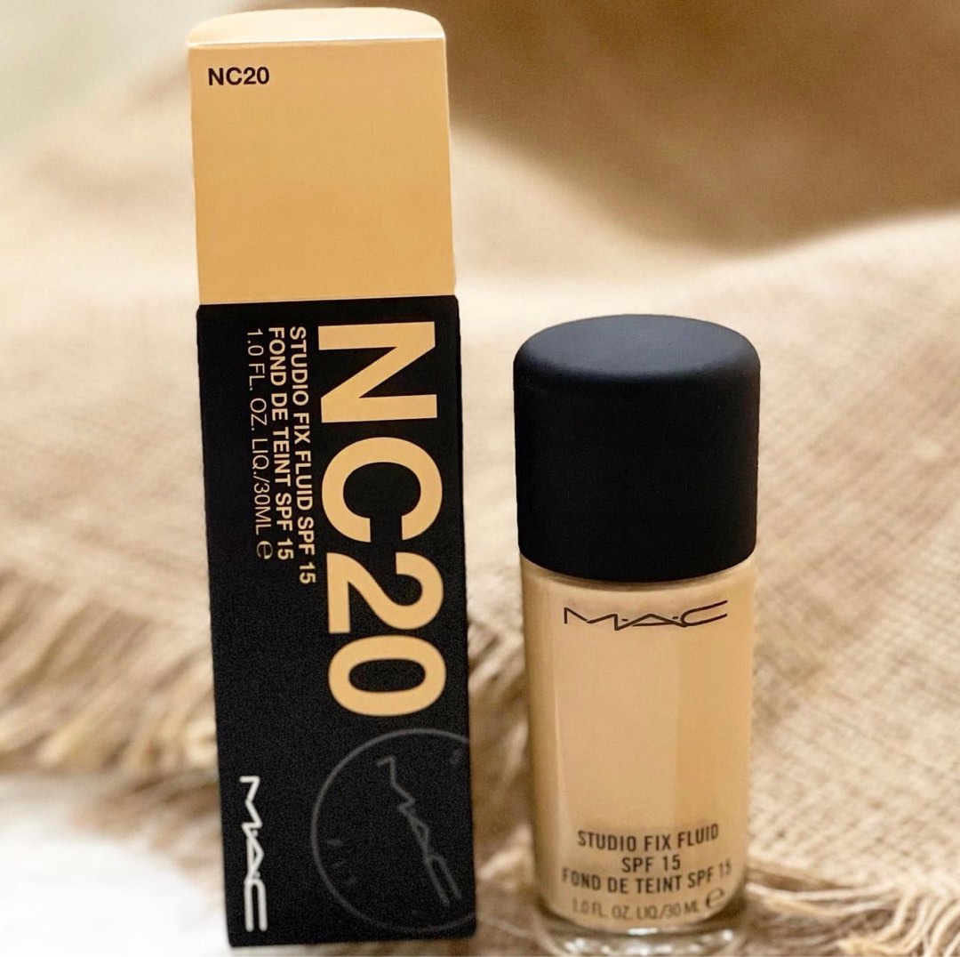 MAC studio fix fluid foundation 30ml/Full size (NC20) on Carousell