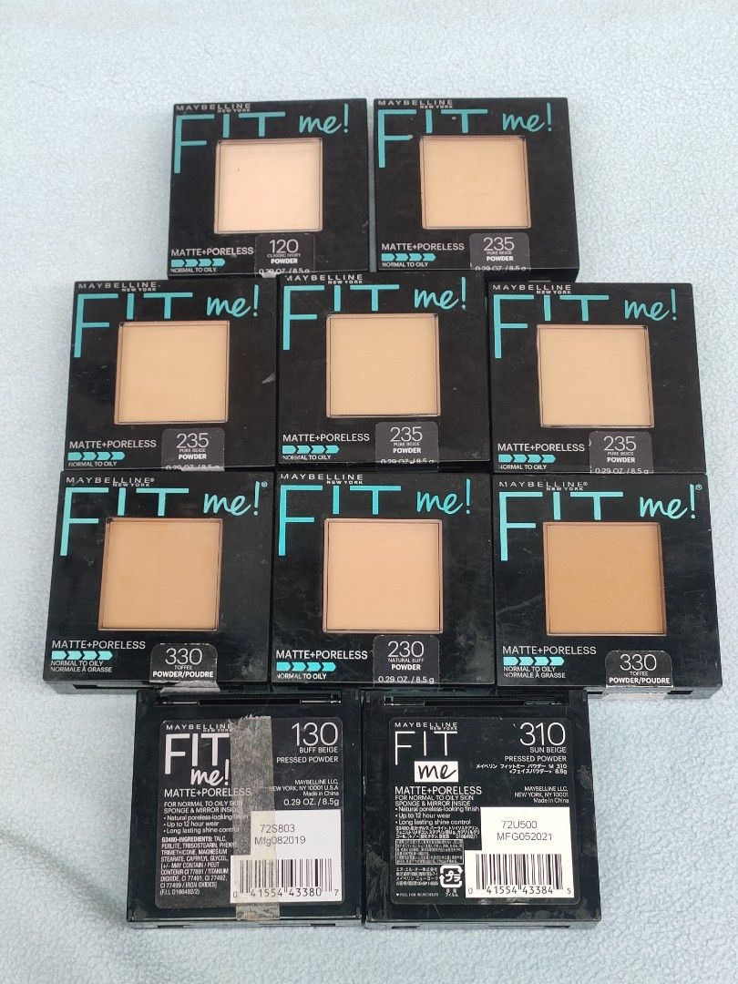 Maybelline Fit Me Powder Foundation Matte+Poreless Normal - Oily Skin ...