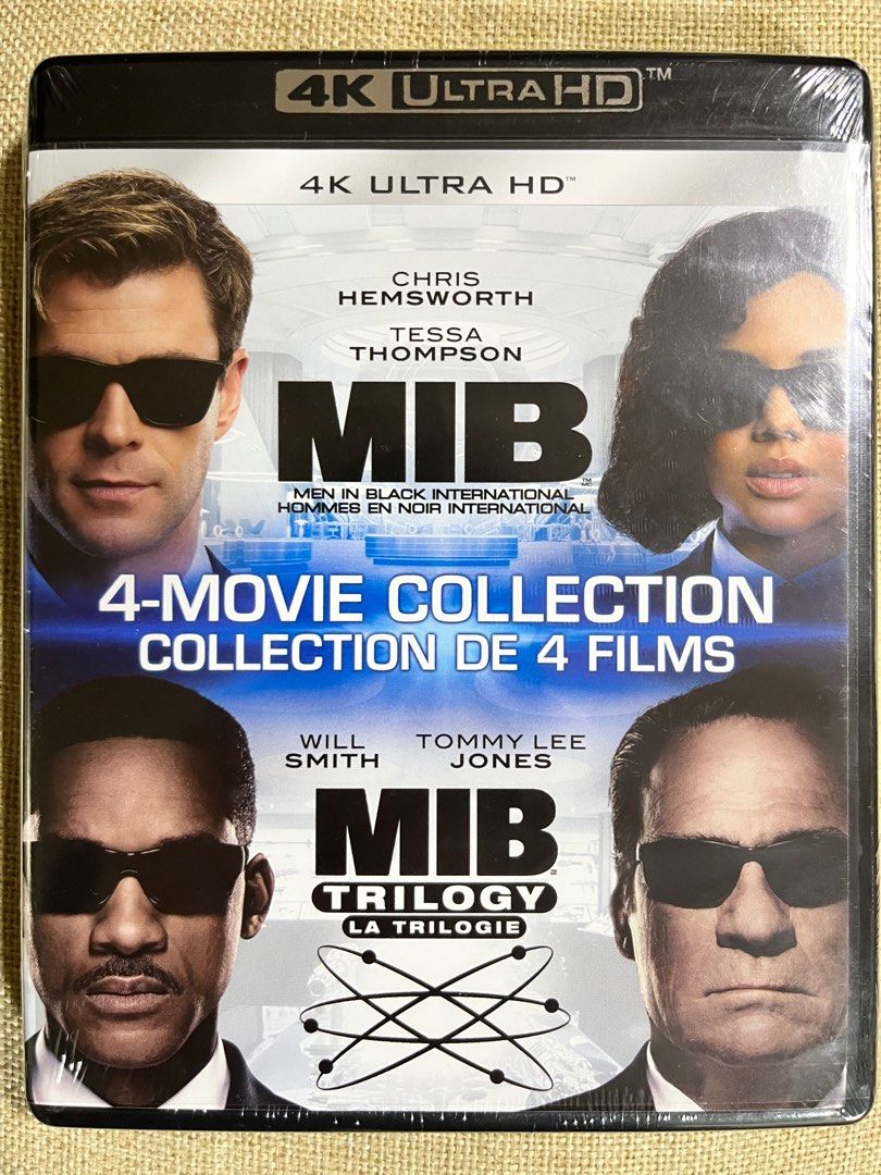 MIB 4 movies collection 4k UHD, Hobbies & Toys, Music & Media, CDs ...