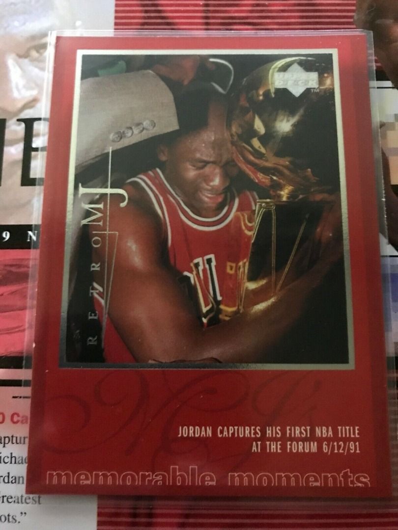 Michael Jordan 48 RETRO MJ memorable moments 1998 UPPER DECK on Carousell