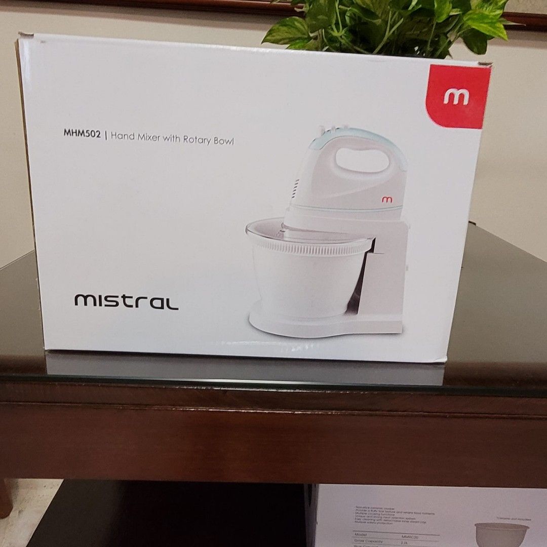 Mistral Hand Mixer with Rotary Bowl MHM502, TV & Home Appliances ...