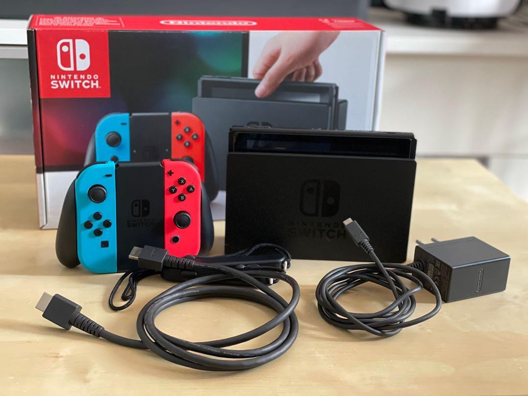 Modded Nintendo Switch Gen 1 Full Set with box and casing, Video Gaming ...