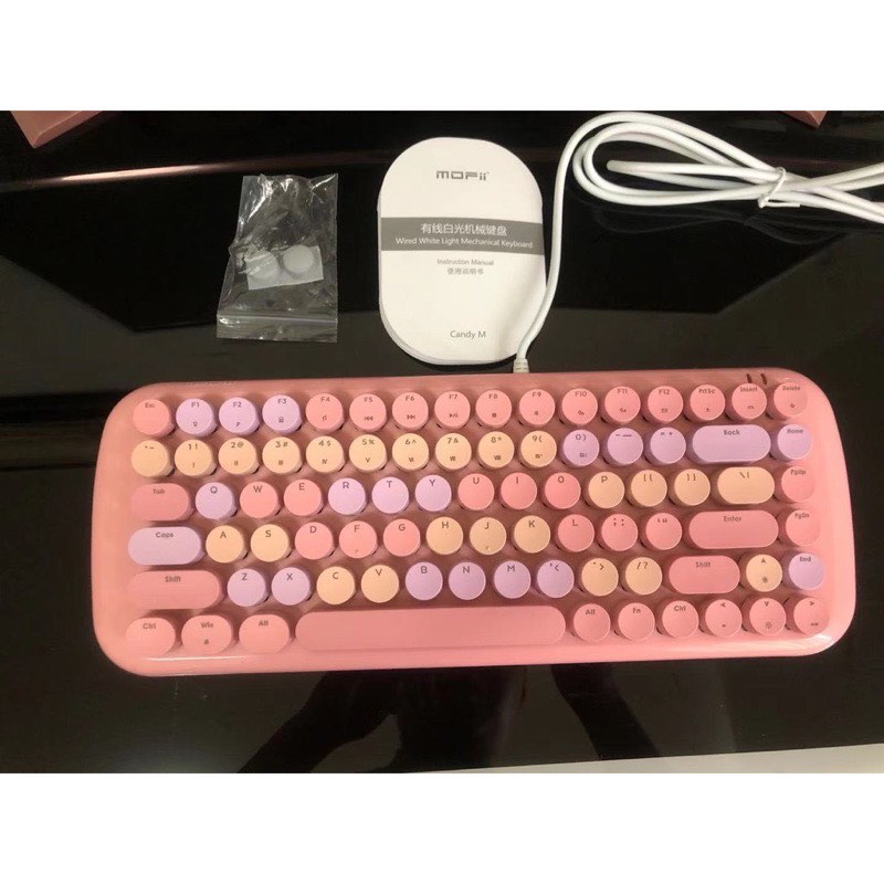 Mofii Pink wired Keyboard on Carousell