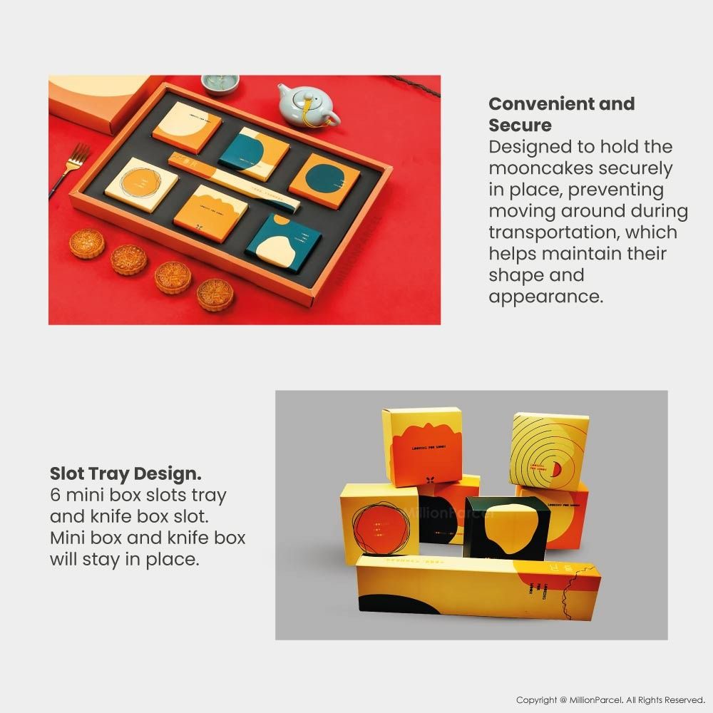 Moon Cake Box 4 - 6 | Container Pastry Box | Cupcake Box | Gift Box ...