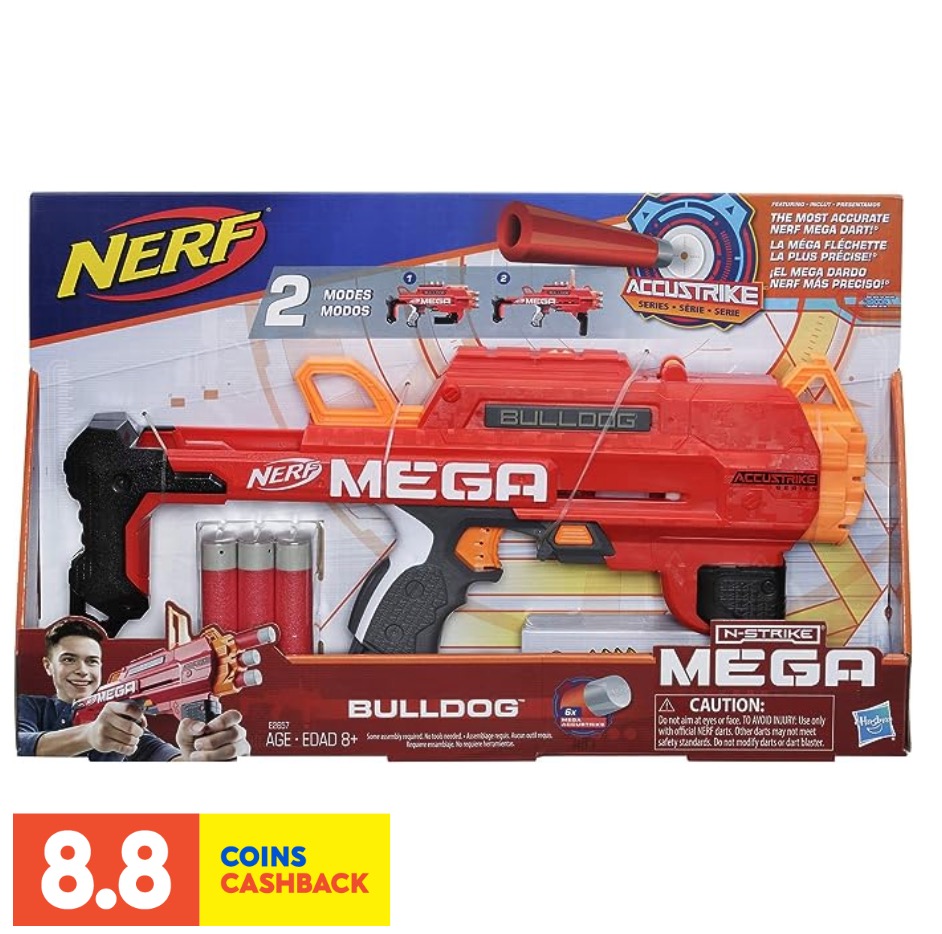 NERF MEGA BULLDOG BLASTER (E3057), Hobbies & Toys, Toys & Games on ...