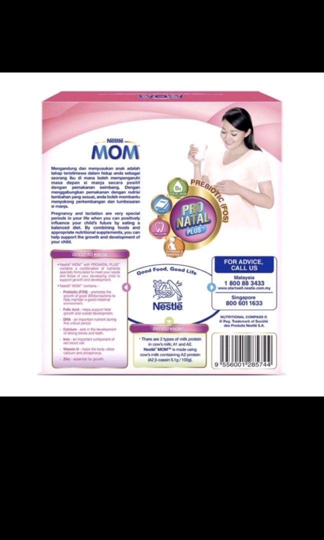 Nestle MOM Pro Natal Plus, Babies & Kids, Nursing & Feeding, Weaning ...