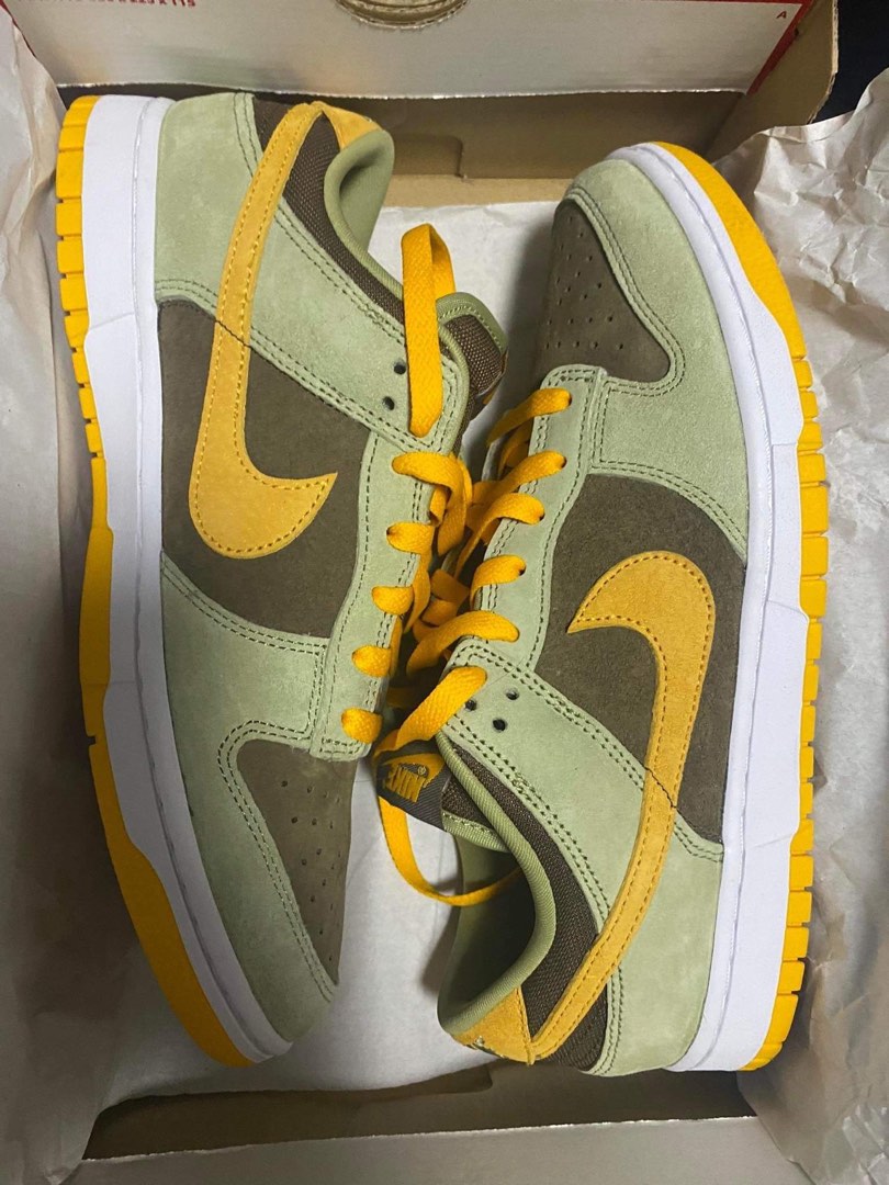Nike Dunk Low "Dusty Olive", Men's Fashion, Footwear, Sneakers on Carousell
