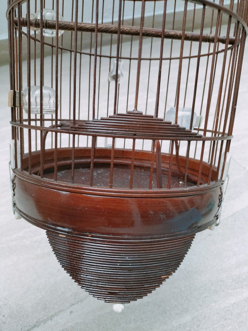 Old Mee Sua puteh cage with complimenting Mee sua cage claw, Pet ...