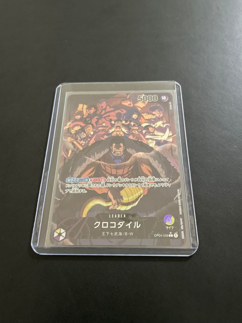 One Piece TCG OP04-058 Crocodile Leader AA, Hobbies & Toys, Toys ...