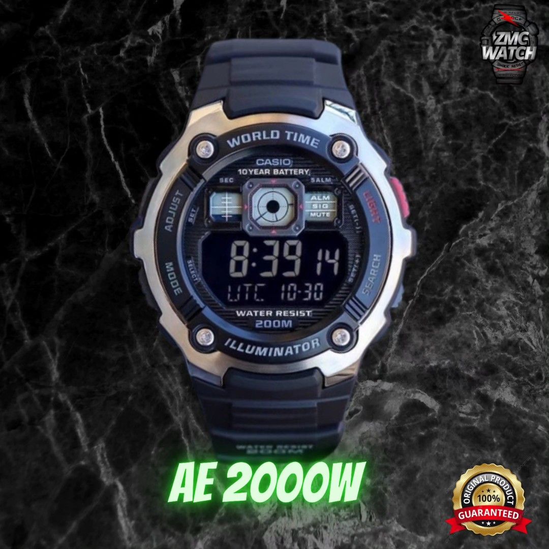 Original Casio Ae 2000w, Men's Fashion, Watches & Accessories, Watches ...
