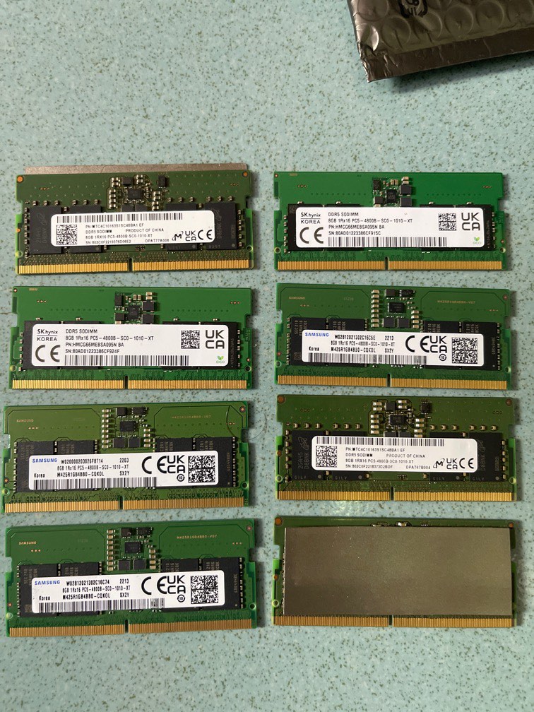 Original OEM 8GB DDR5 RAM 4800MHZ SODIMM, Computers & Tech, Parts & Accessories, Computer Parts ...