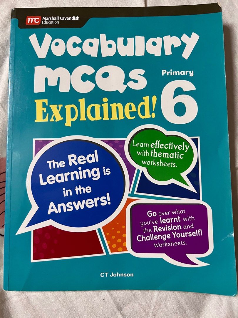 P6/PSLE Primary 6 English Vocabulary MCQs Explained-Marshall Cavendish ...
