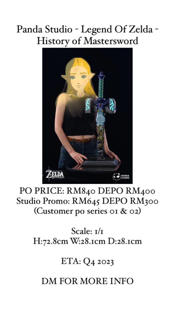 Panda Studio - Legend Of Zelda - History of Mastersword, Hobbies & Toys ...