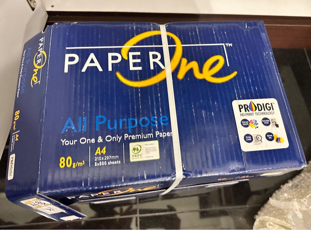 Paper One A4 80gm plain paper, Computers & Tech, Office & Business ...