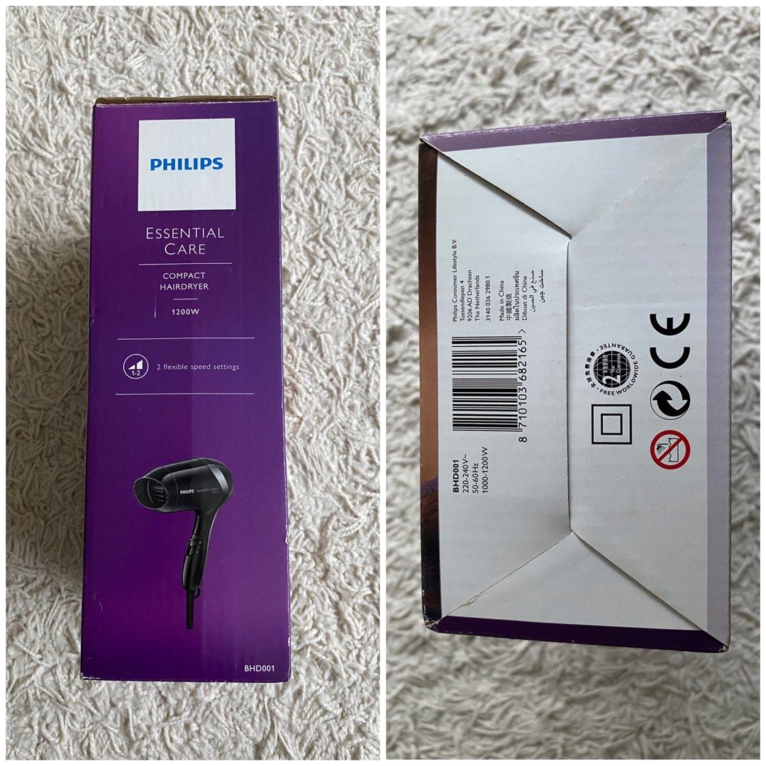 Philips Essential Care Compact Hair Dryer, Beauty & Personal Care, Hair on Carousell