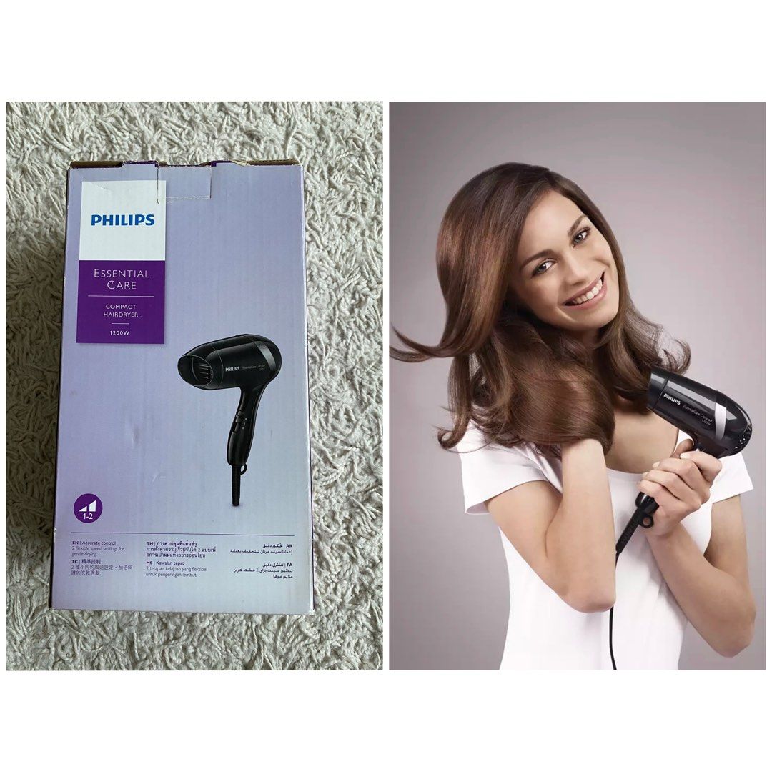 Philips Essential Care Compact Hair Dryer, Beauty & Personal Care, Hair on Carousell