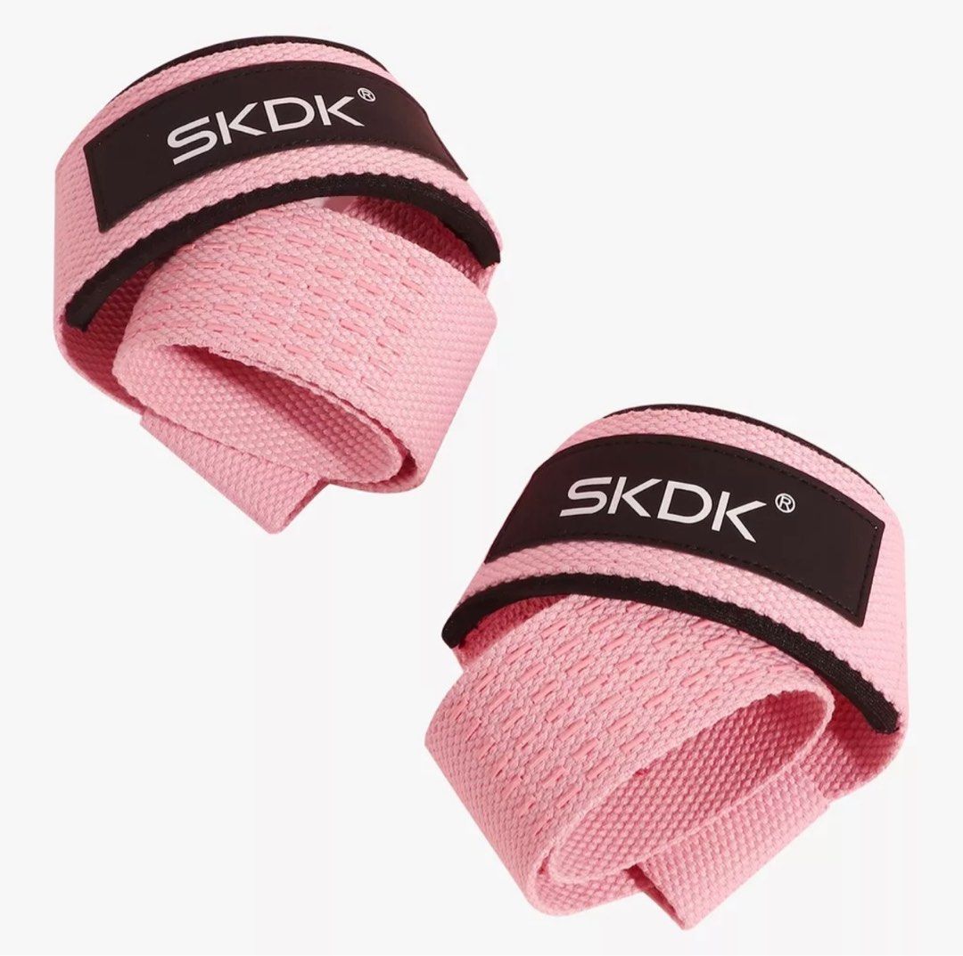 pink weightlift straps gym on Carousell