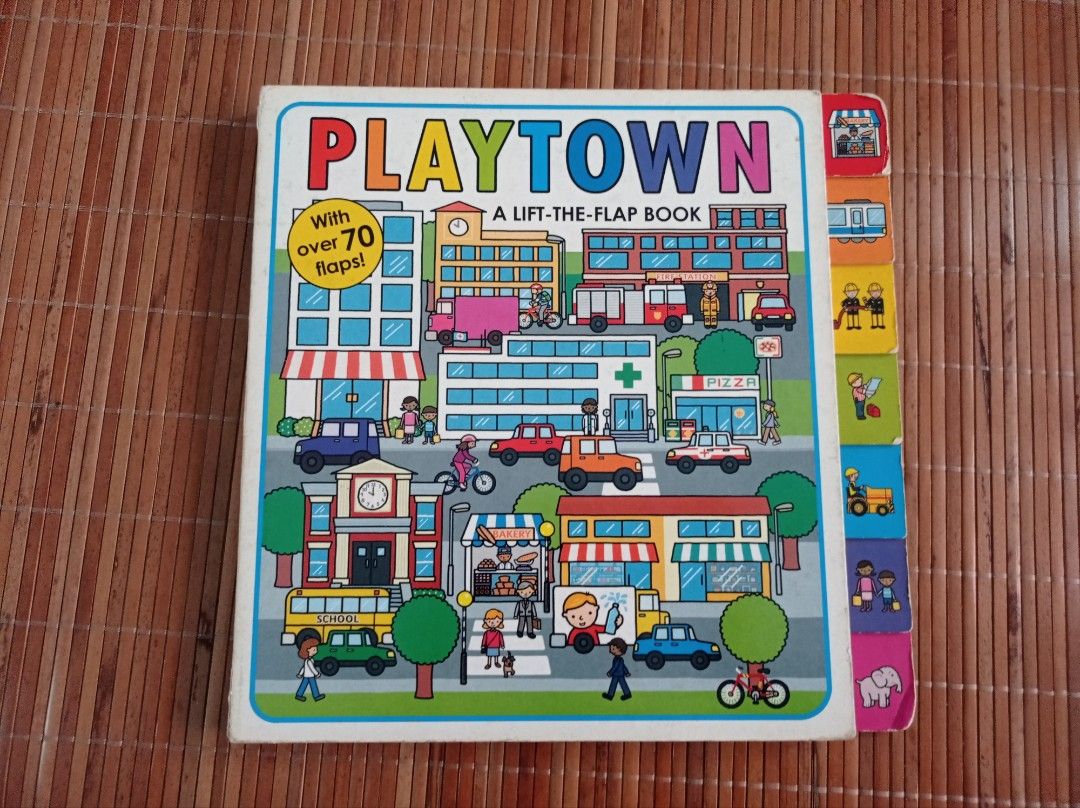 Playtown a lift-the-flap book, Toys & Collectibles, Mainan di Carousell