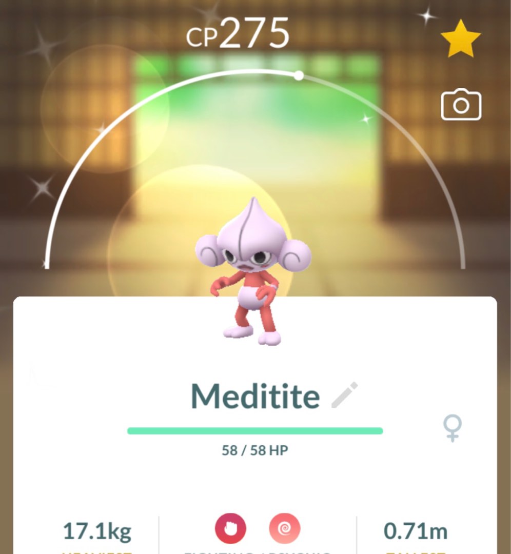 Pokemon Go shiny meditite, Video Gaming, Gaming Accessories, In-Game ...