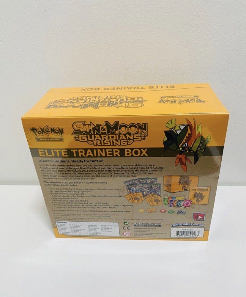 Pokemon TCG Guardians Rising ETB Elite Trainer Box Sun & Moon Sealed ...