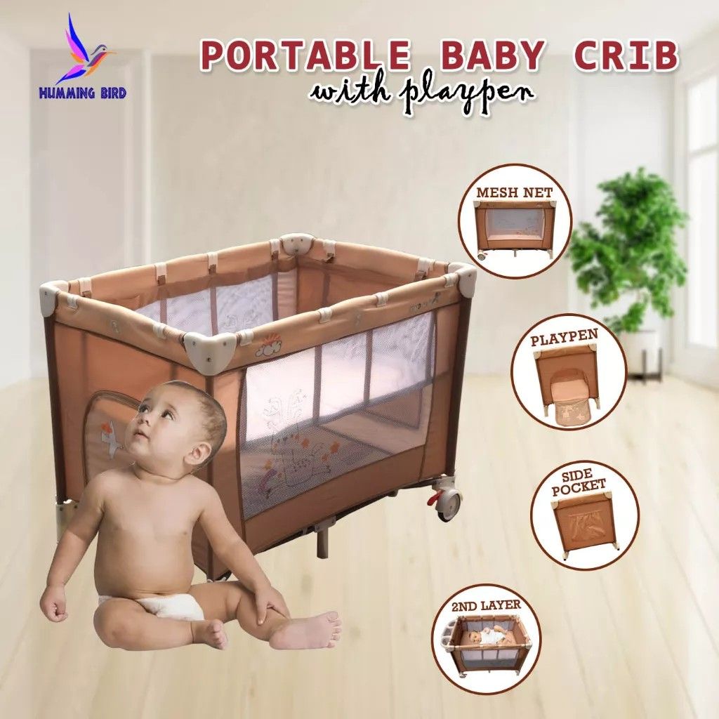 Portable baby crib, Babies & Kids, Baby Nursery & Kids Furniture, Cots ...