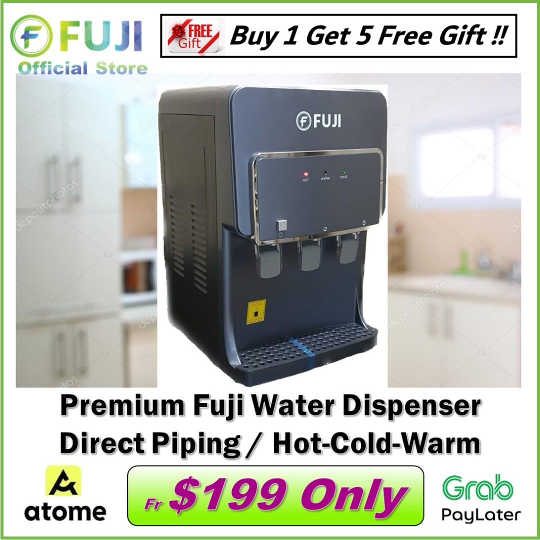 Premium Fuji Water Dispenser With Compressor Cooler & Direct Piping To ...