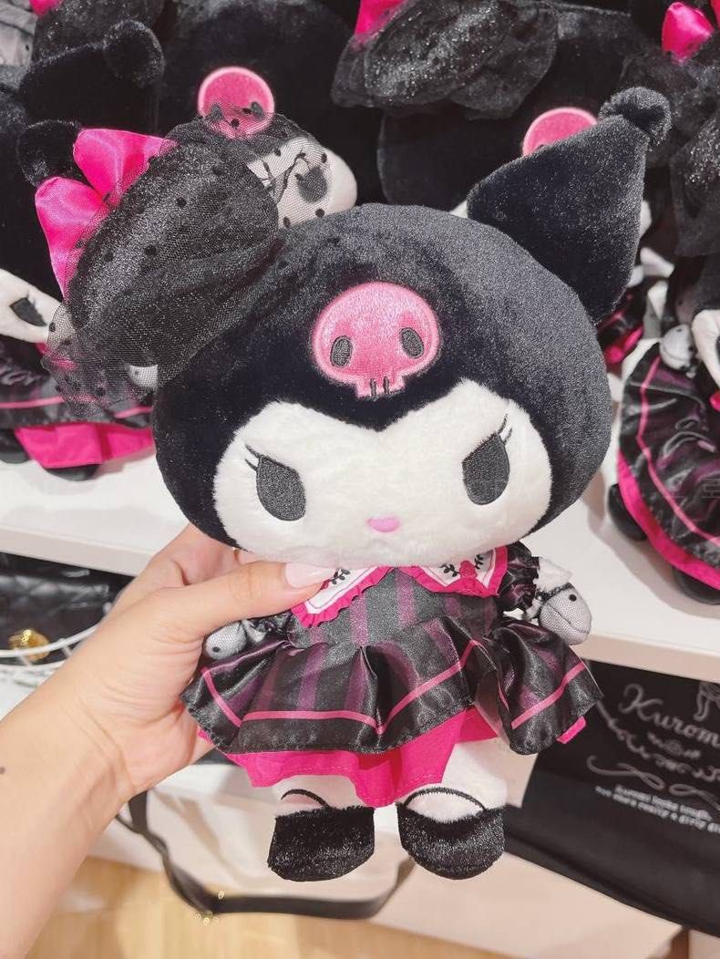 Sanrio Kuromi Delusional Princess Series Plush Keychain Kitty / Melody / Cinnamaroll / Kuromi ...