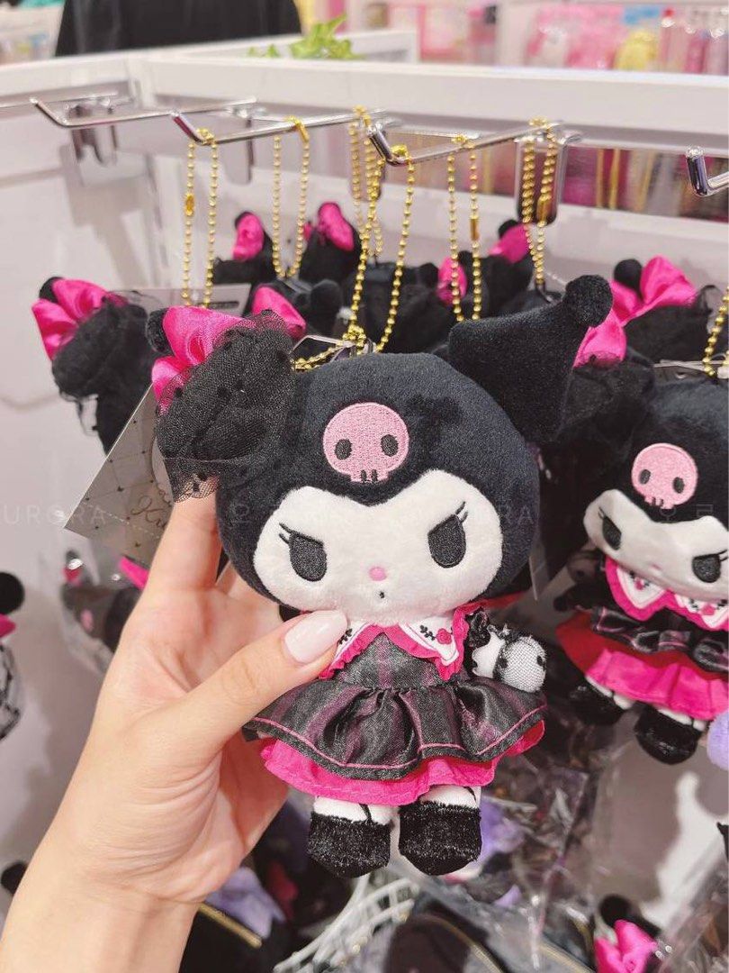 Sanrio Kuromi Delusional Princess Series Plush Keychain Kitty / Melody / Cinnamaroll / Kuromi ...