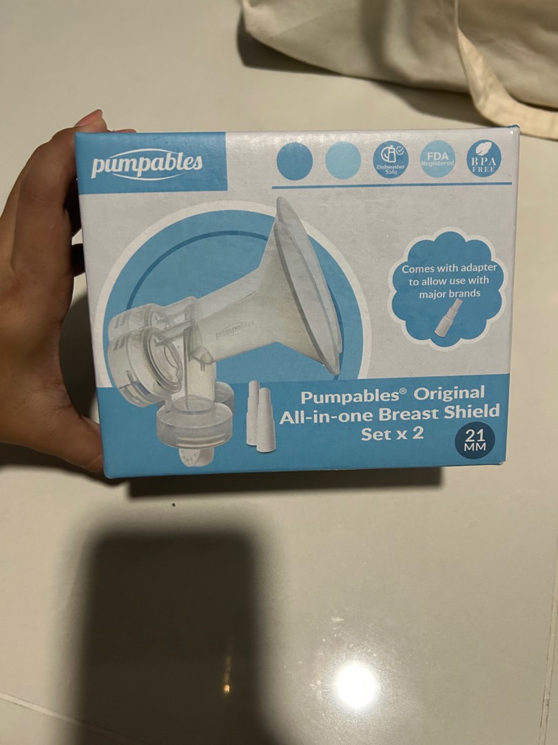 Pumpables original all in one breast shield set, Babies & Kids, Nursing ...