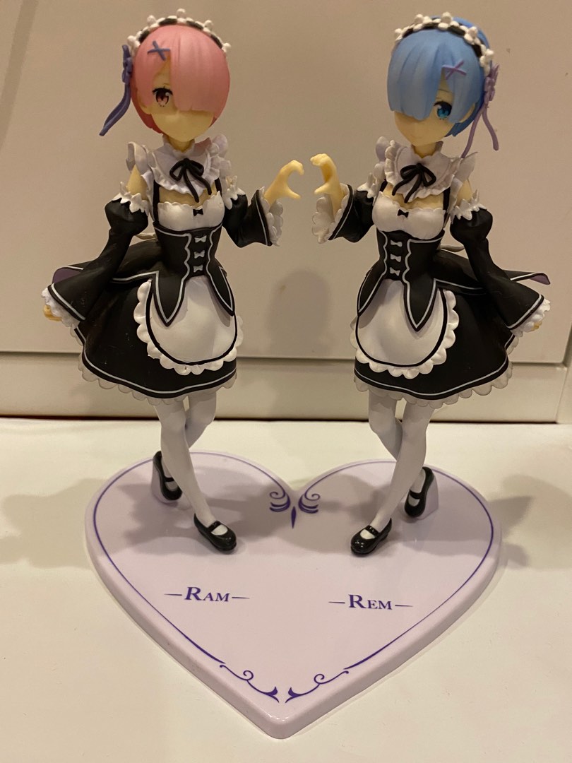 Re:zero Rem and Ram Figure, Hobbies & Toys, Memorabilia & Collectibles ...