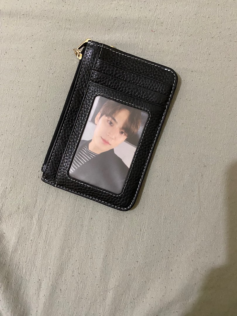 Riviera Genuine Leather Wallet (with free svt's mingyu pc) on Carousell