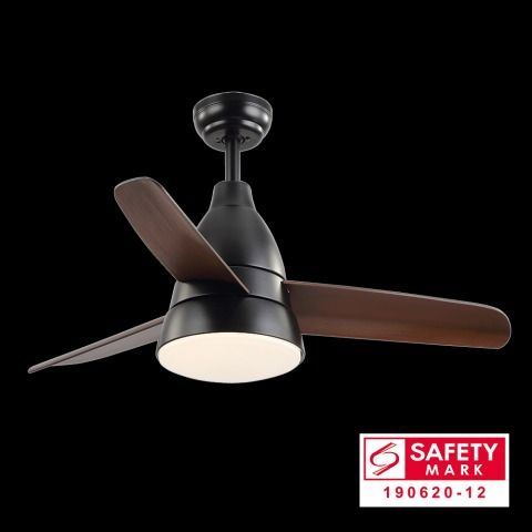 Rubine Cute 36" Ceiling Fan With 24W Led And Remote In Timber Colour ...