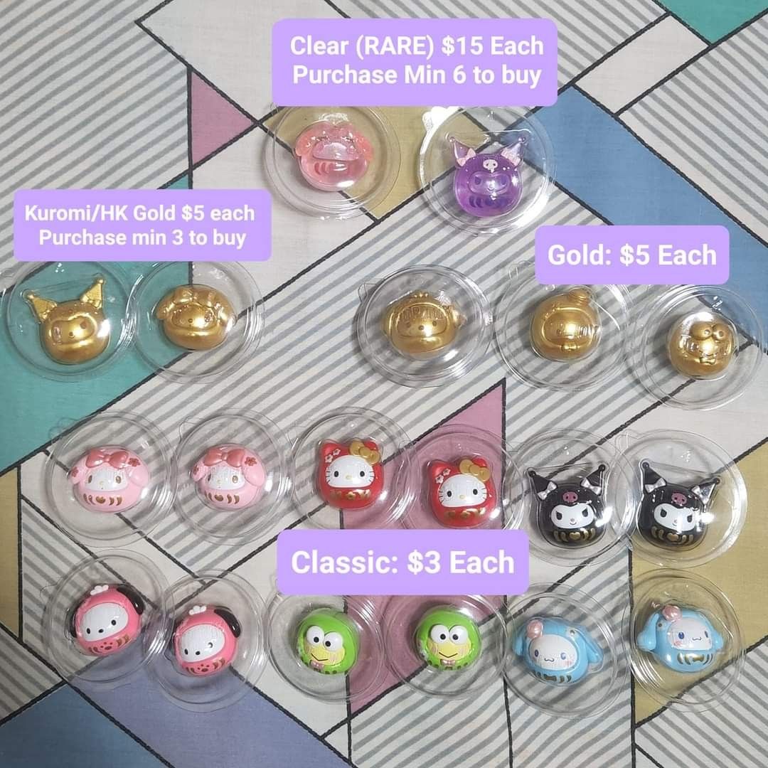 Sanrio Mini Daruma Blind Box Pack Top Toy Not Popmart, Hobbies & Toys ...