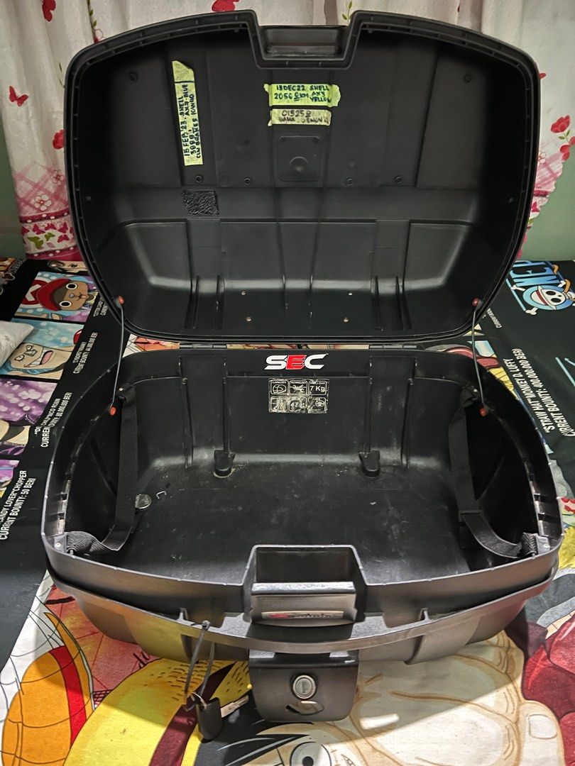SEC TOP BOX PLASTIC- 47 LITERS, Motorbikes, Motorbike Parts ...