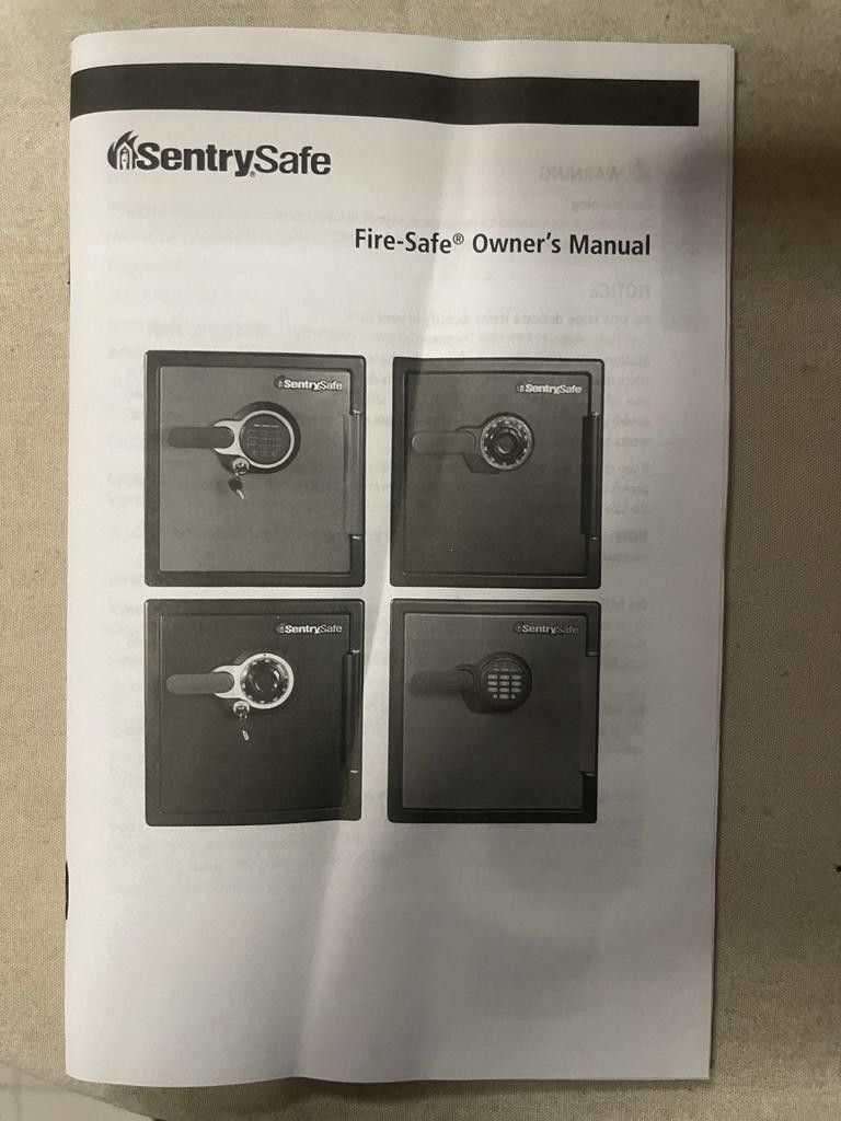 Sentry Safe Lock sfw082gtc, Furniture & Home Living, Security & Locks ...