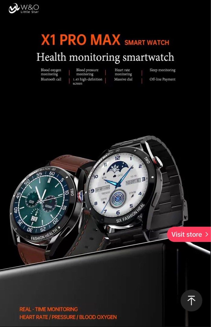 Smart Watch X1 Pro Max, Mobile Phones & Gadgets, Wearables & Smart Watches on Carousell