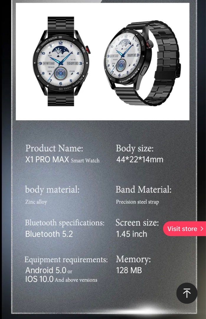 Smart Watch X1 Pro Max, Mobile Phones & Gadgets, Wearables & Smart Watches on Carousell