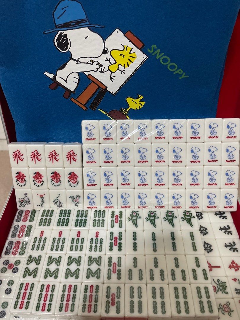 Snoopy Mahjong Tiles Set Limited Edition 156 Tiles (Animals+Clown+Fei ...