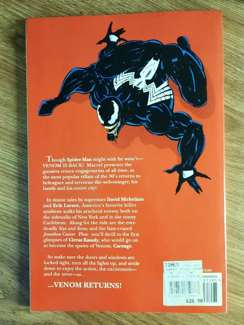 Spider-Man : Venom Returns (1993) TPB, Hobbies & Toys, Books ...