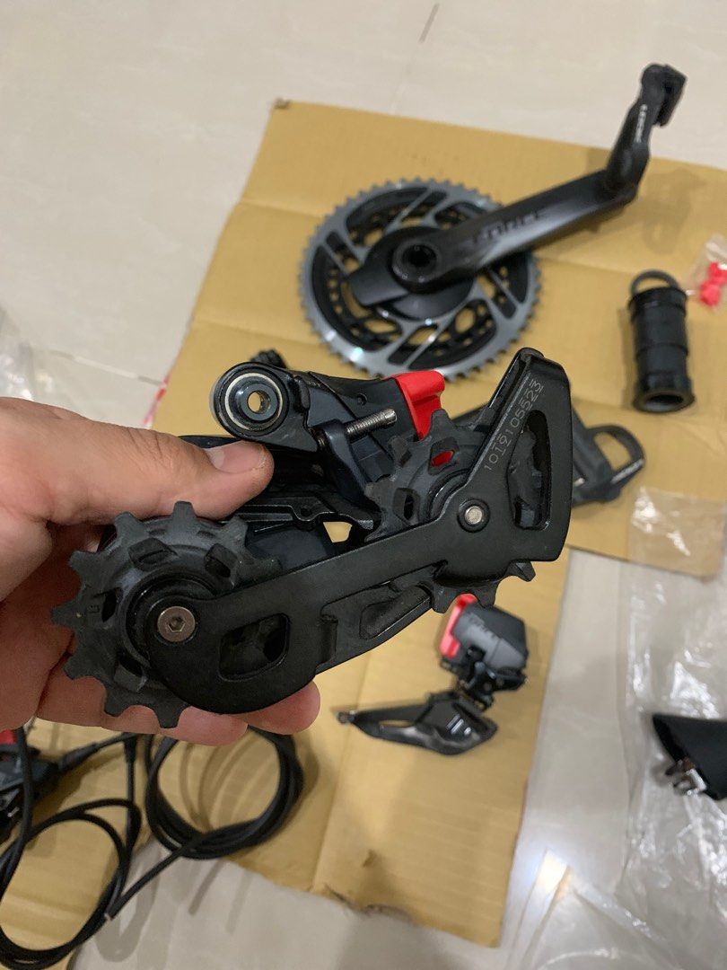 Sram Force AXS disc powermeter 2x12 speed groupset, Sports Equipment ...