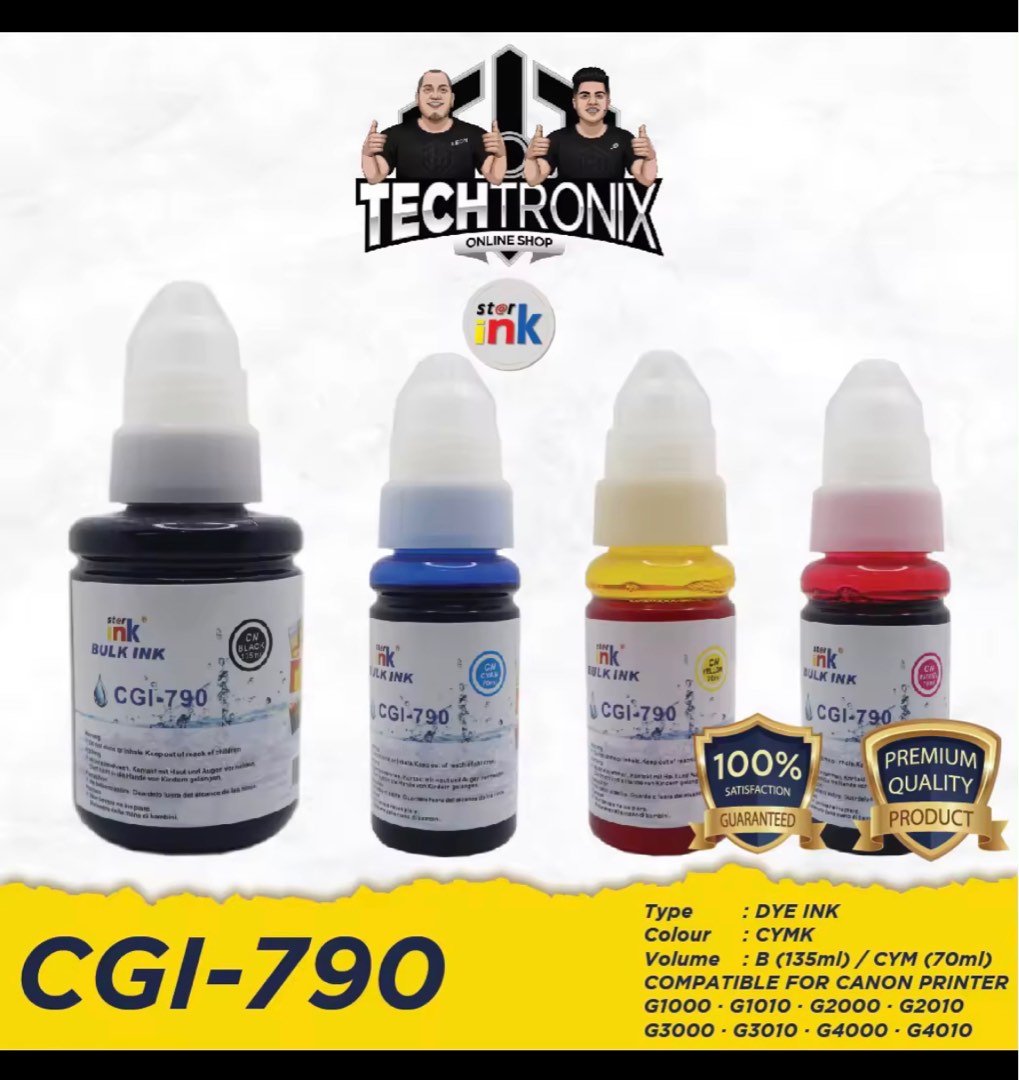 Starink Canon CGI790 ink refill for Canon Printer, Computers & Tech ...