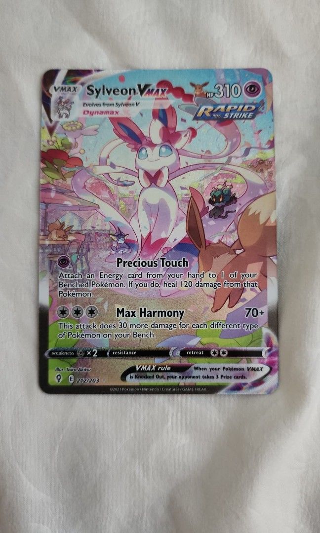 Sylveon vmax, Hobbies & Toys, Toys & Games on Carousell