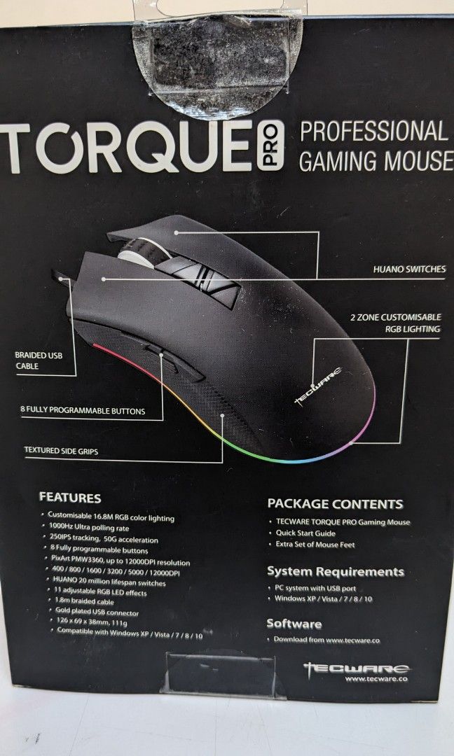 TECWARE TORQUE PRO, Computers & Tech, Parts & Accessories, Mouse ...