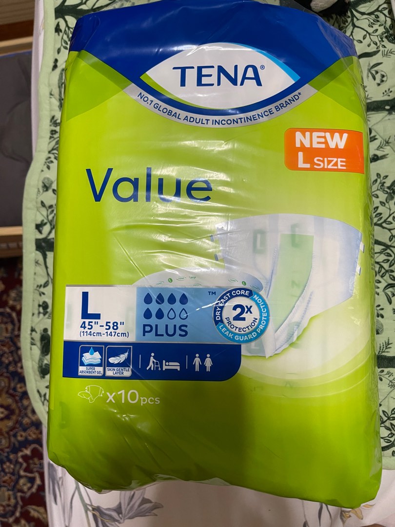 Tena Adult Diapers, Health & Nutrition, Assistive & Rehabilatory Aids ...