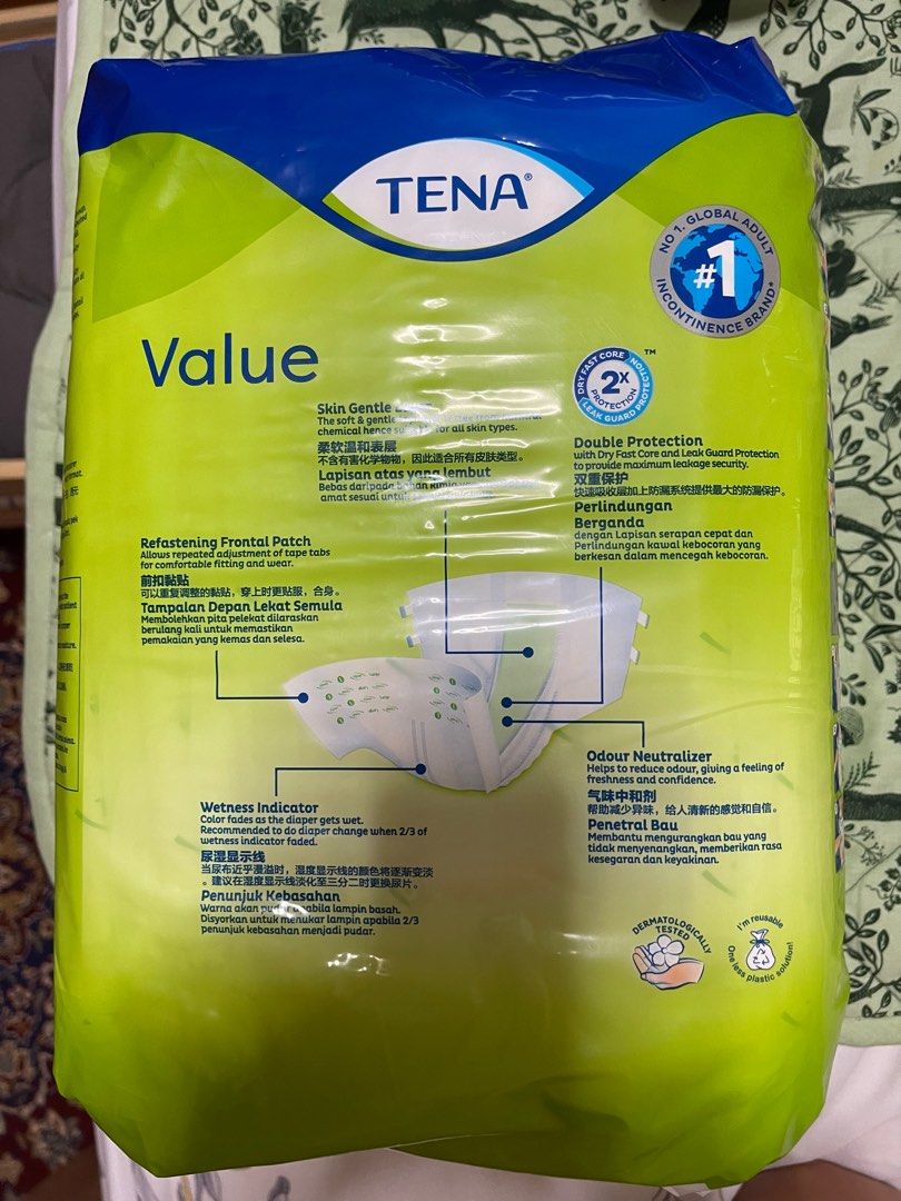 Tena Adult Diapers, Health & Nutrition, Assistive & Rehabilatory Aids, Adult Incontinence on ...
