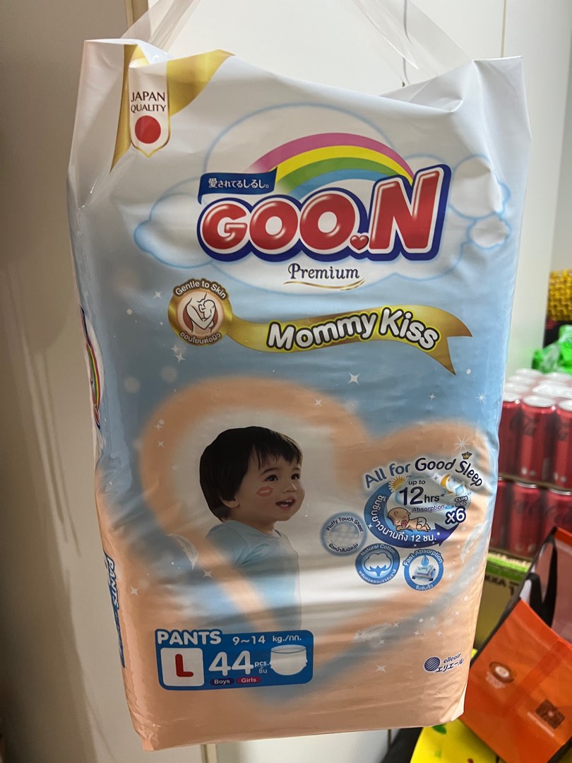Thailand goon Size L diaper, Babies & Kids, Bathing & Changing, Diapers ...