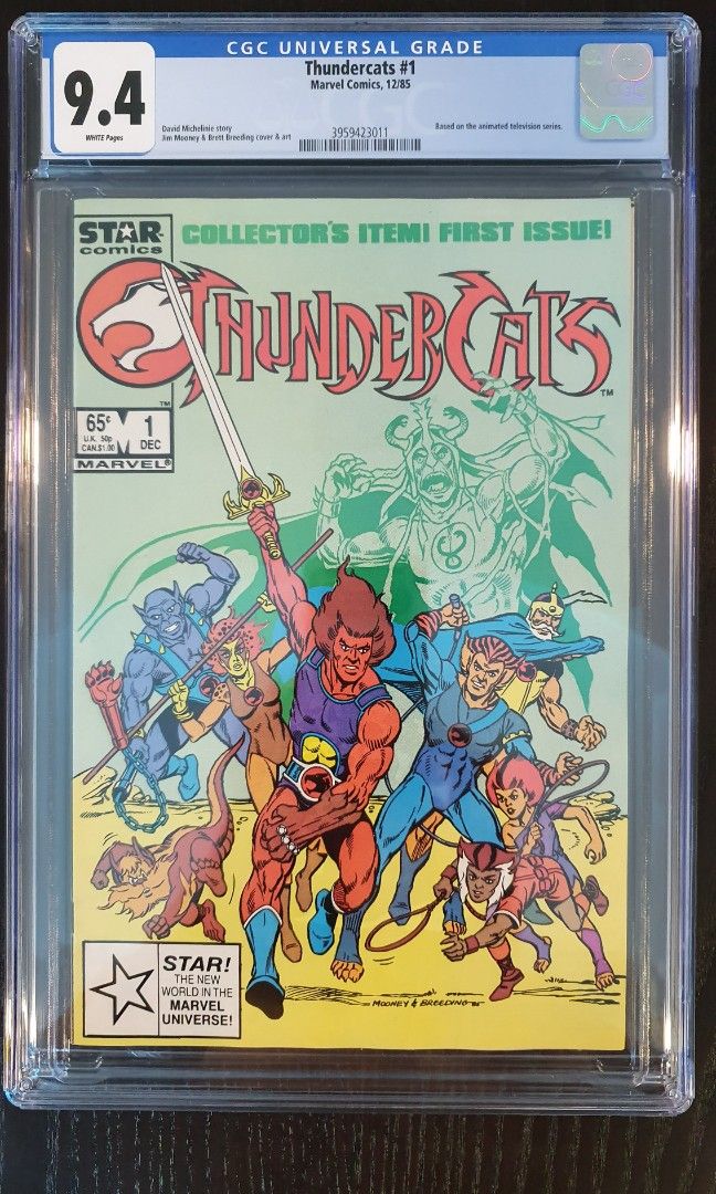 Thundercats #1 CGC 9.4 (1985,1st Series) "Thunder,Thunder, Thundercats ...