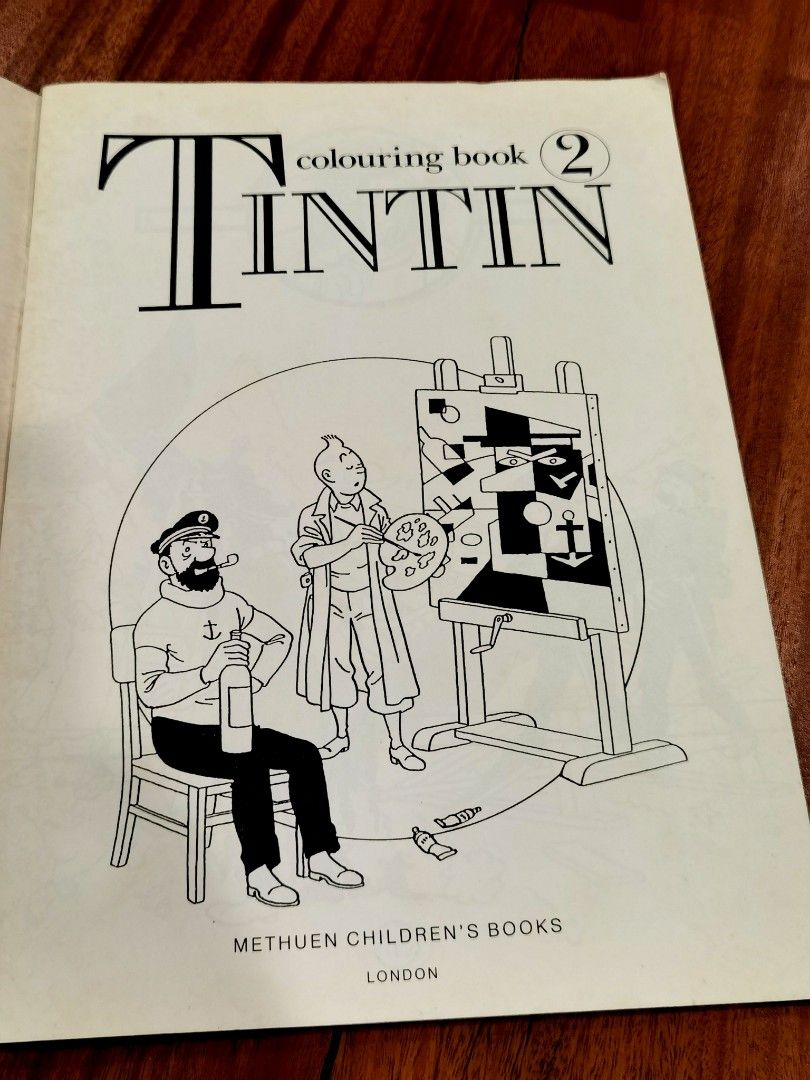 tintin coloring book