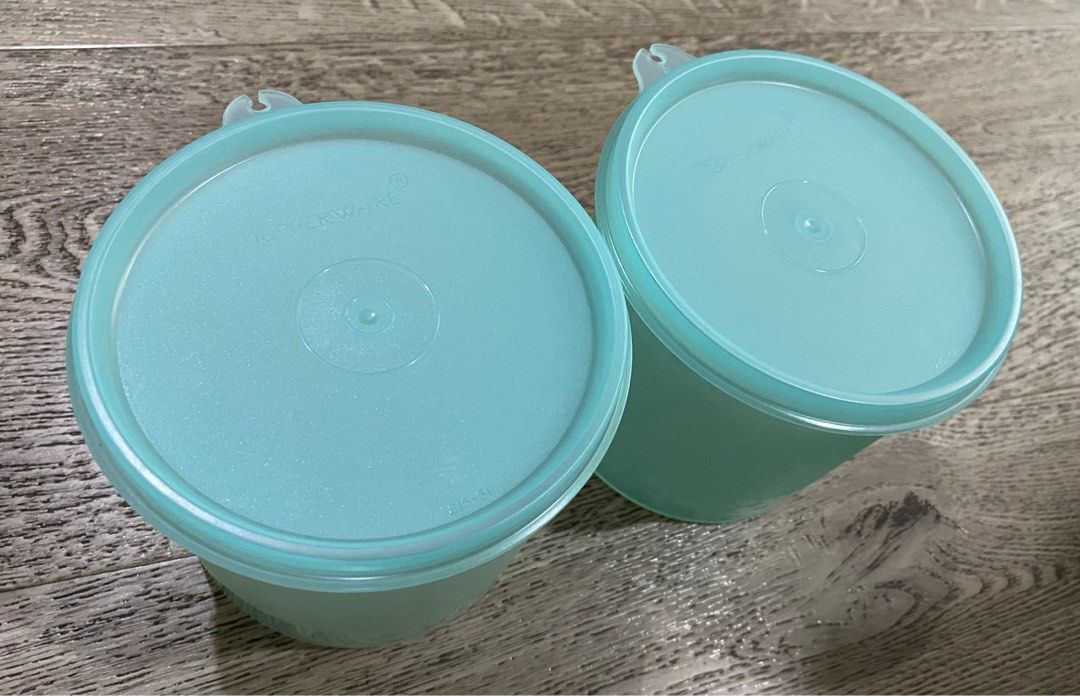 Tupperware round plastic container, Furniture & Home Living ...