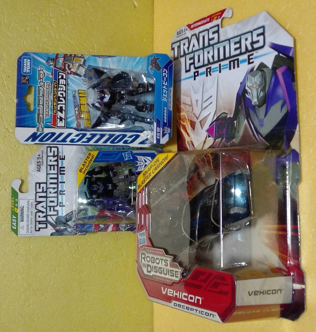 Vehicon Set of 3 Transformers Prime Beast Hunters Hasbro & Takara Tomy ...